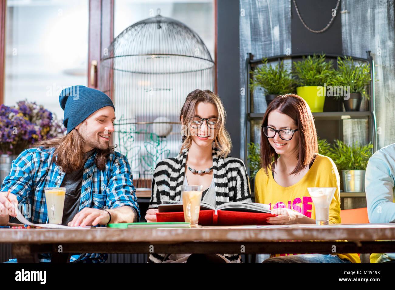 Group people african friends talking hi-res stock photography and ...