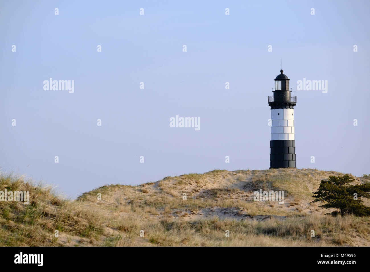 Big Sable Point Lighthouse in dunes, built in 1867 Stock Photo - Alamy