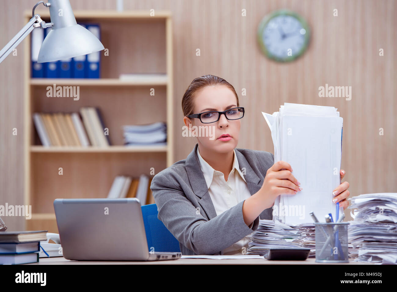Stressful woman hi-res stock photography and images - Alamy