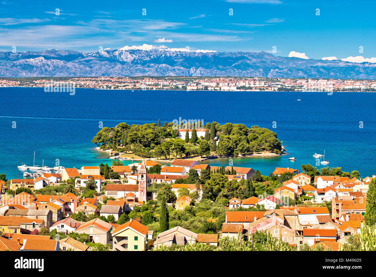 Island of Ugljan waterfront panoramic view Stock Photo - Alamy