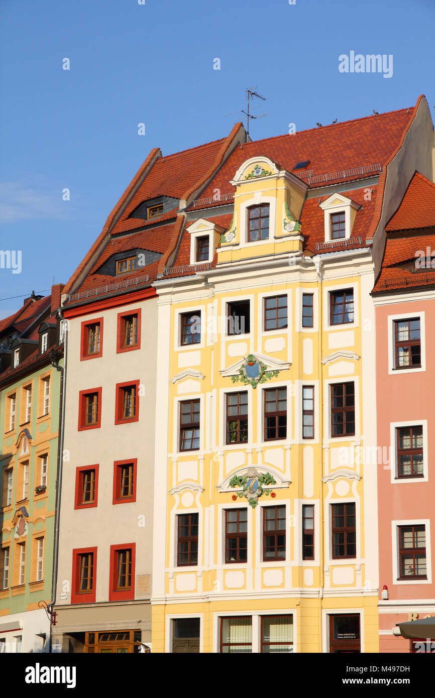 Bautzen (Budysin) - town in Saxony region, Germany. Old town view Stock ...