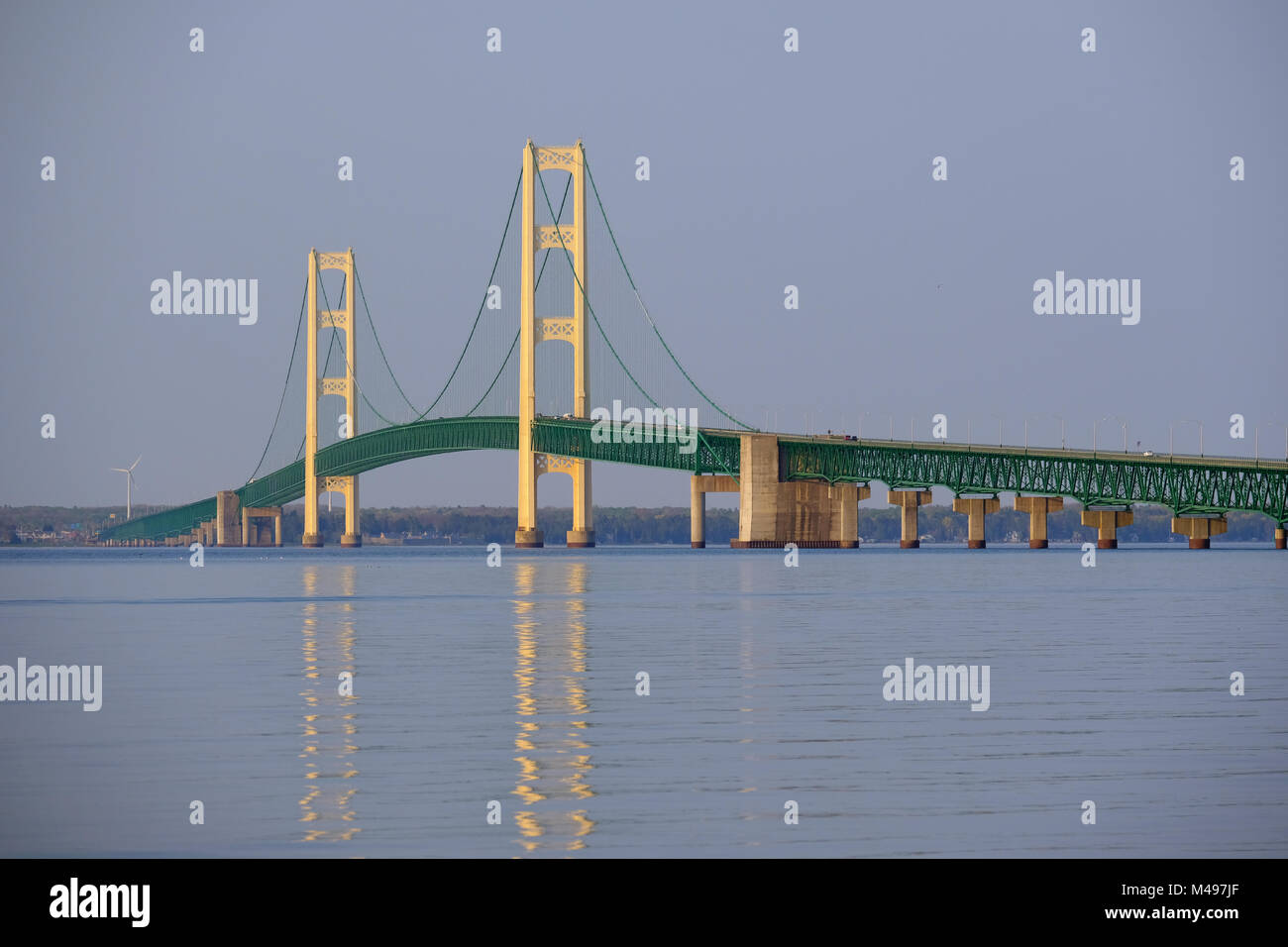Mackinac bridge sunset hi-res stock photography and images - Alamy