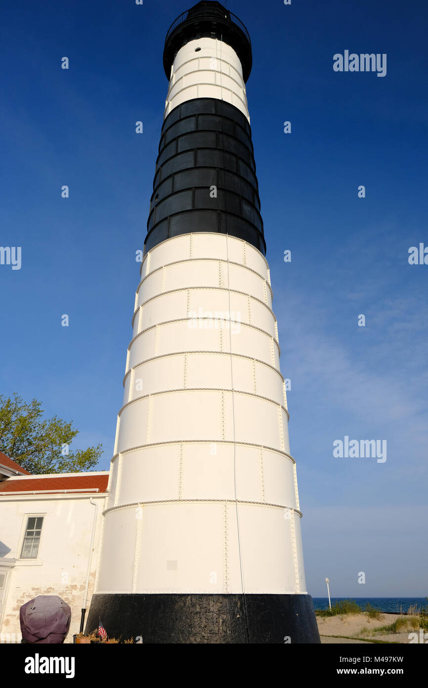 Big Sable Point Lighthouse in dunes, built in 1867 Stock Photo - Alamy