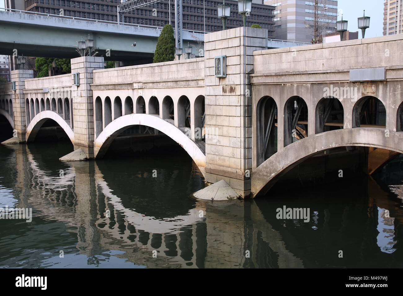Osaka, Japan - old bridge in famous city in the region Kansai Stock ...
