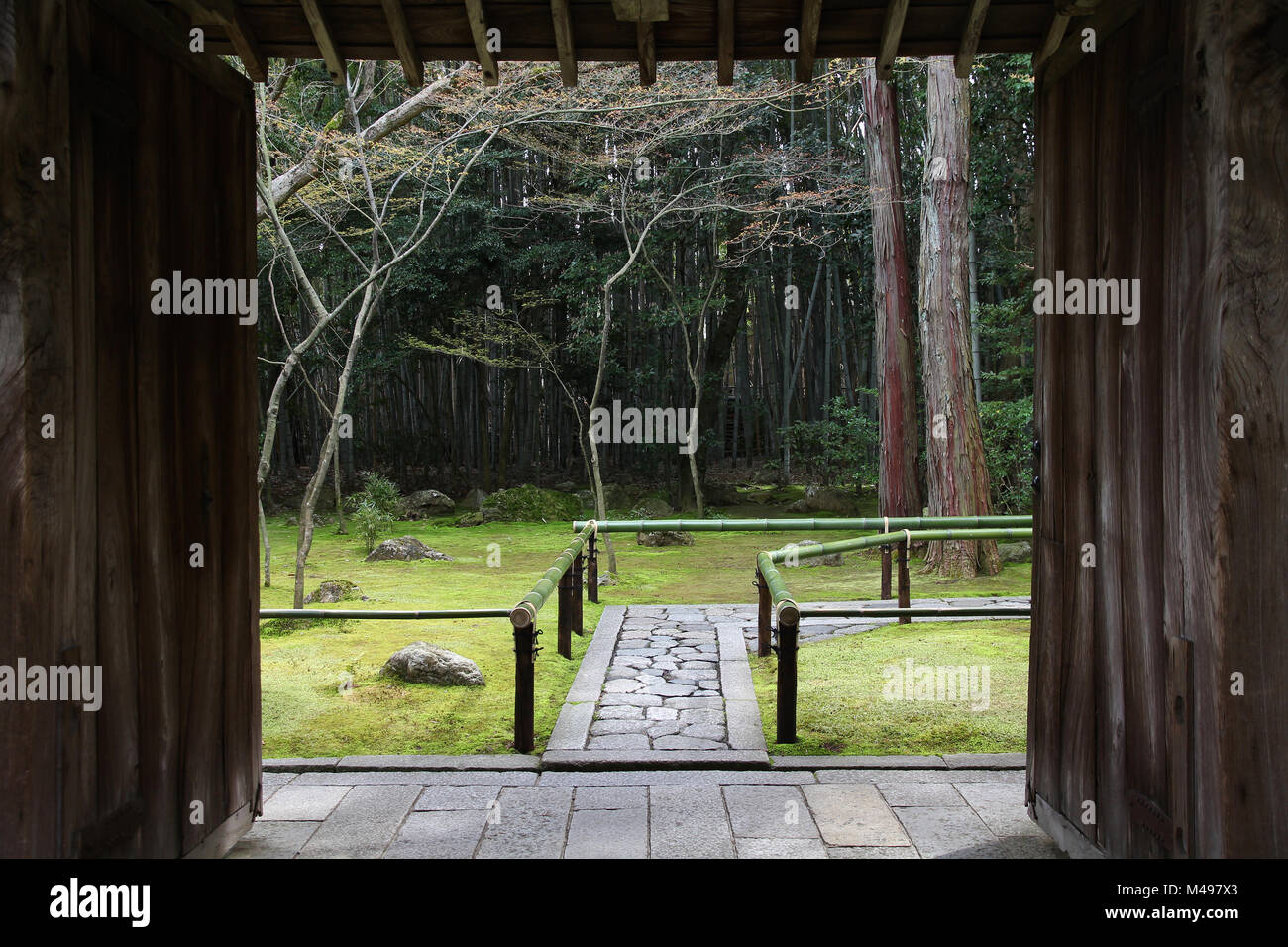 Kyoto, Japan - zen garden at famous Daitokuji (Daitoku-ji) Temple ...