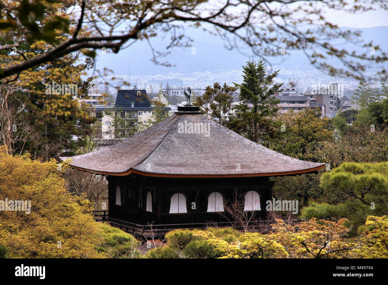 Kyoto, Japan - Silver Pavillion shariden at famous Ginkakuji (Ginkaku ...