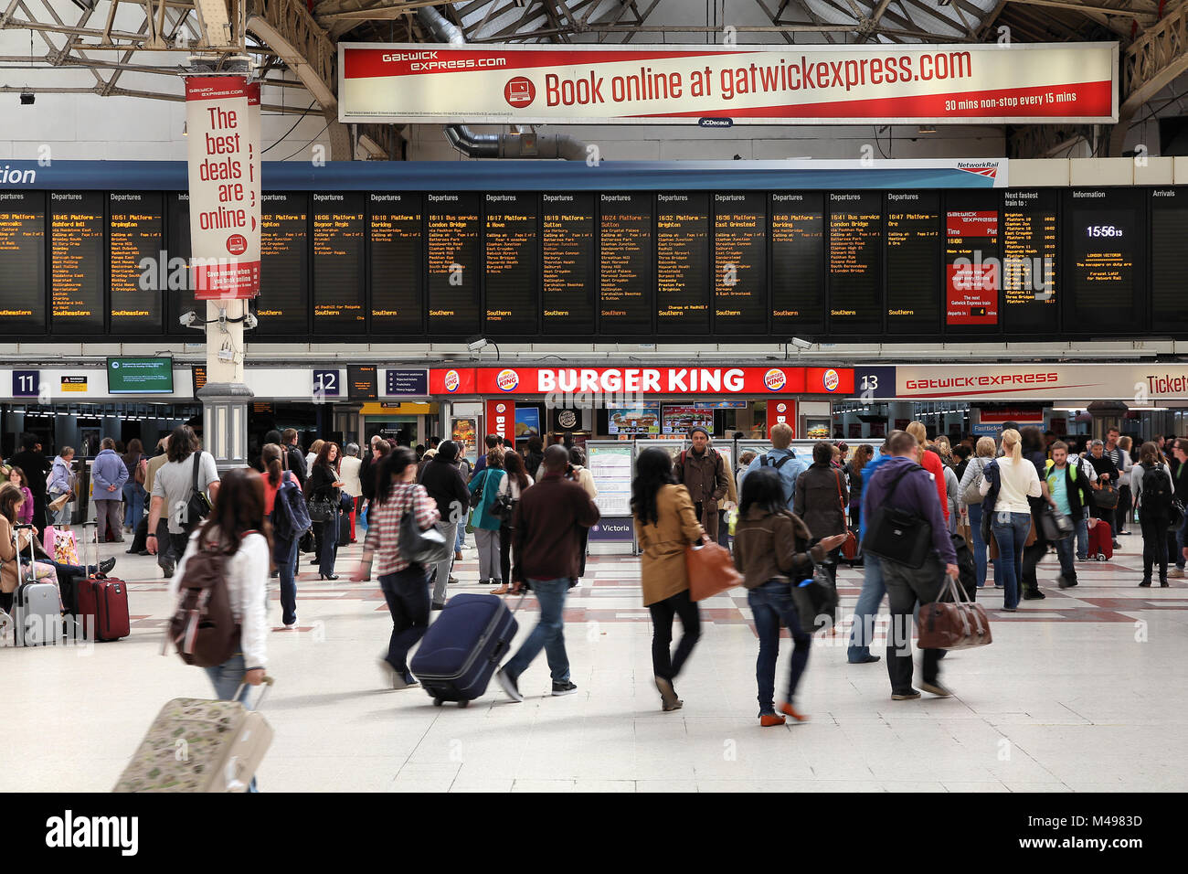 Inside victoria station london england hi-res stock photography and ...