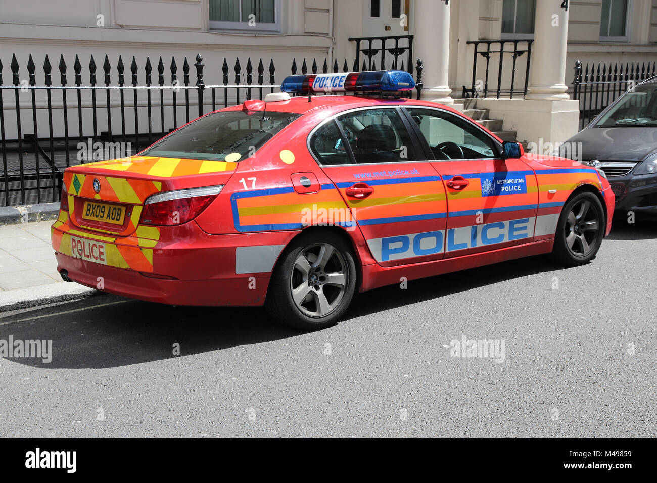 LONDON - MAY 16: London Metropolitan Police BMW car on May 16, 2012 in ...