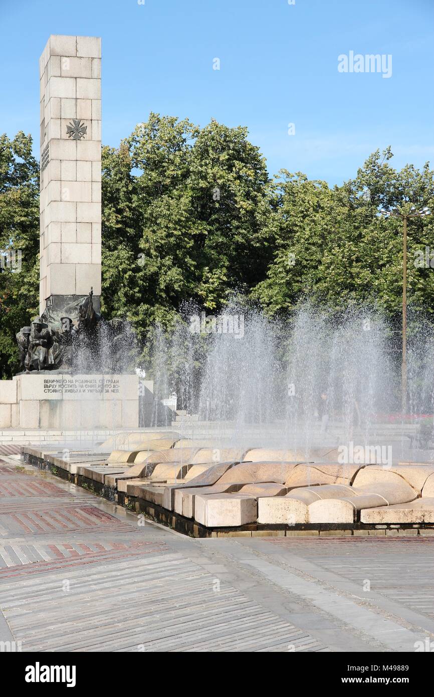 VIDIN, BULGARIA - AUGUST 16: Monument to fallen soldiers on August 16 ...