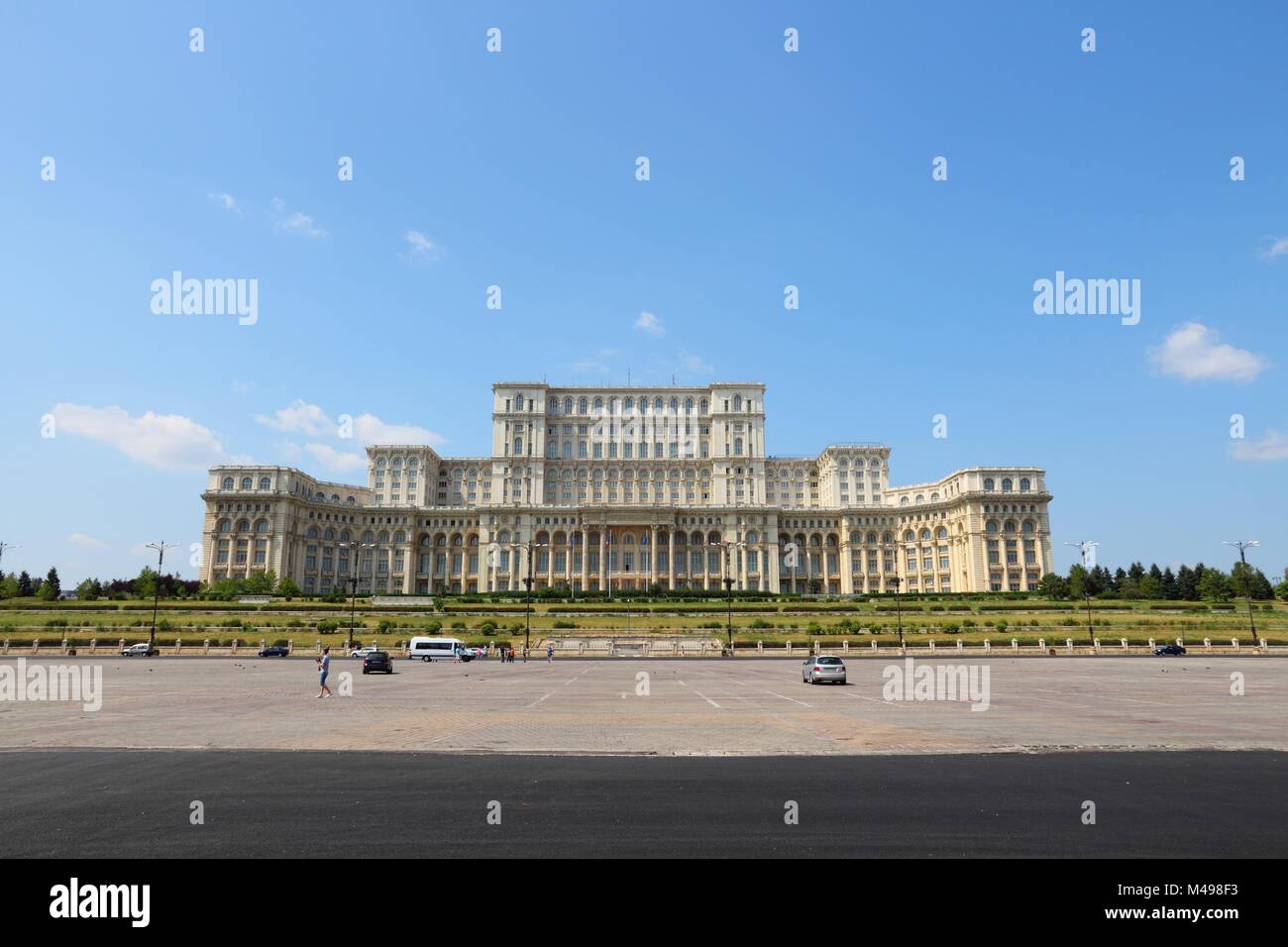Bucharest, capital city of Romania. Palace of the Parliament (Romanian ...