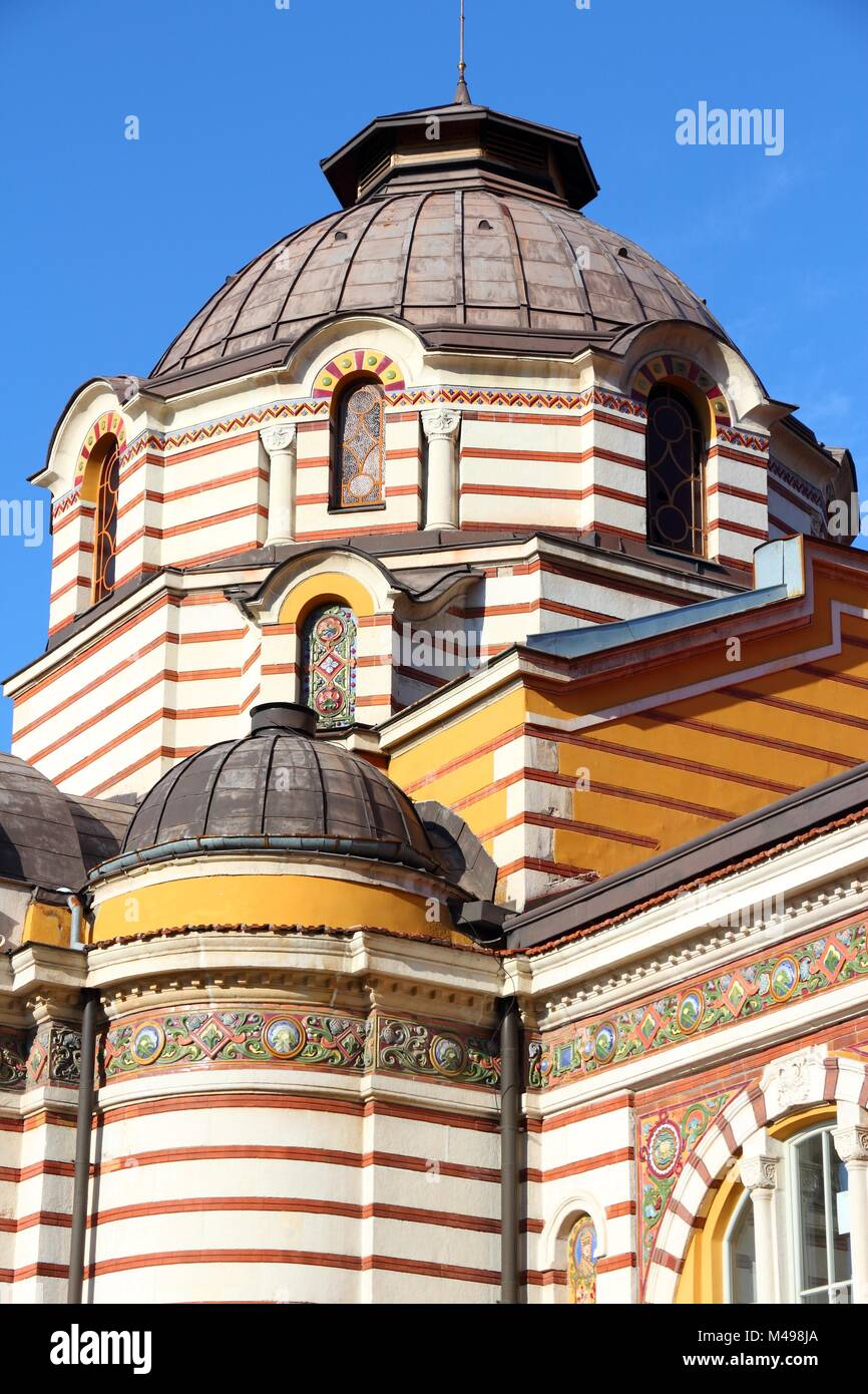 Sofia, Bulgaria - famous Central Mineral Baths building. Vienna ...