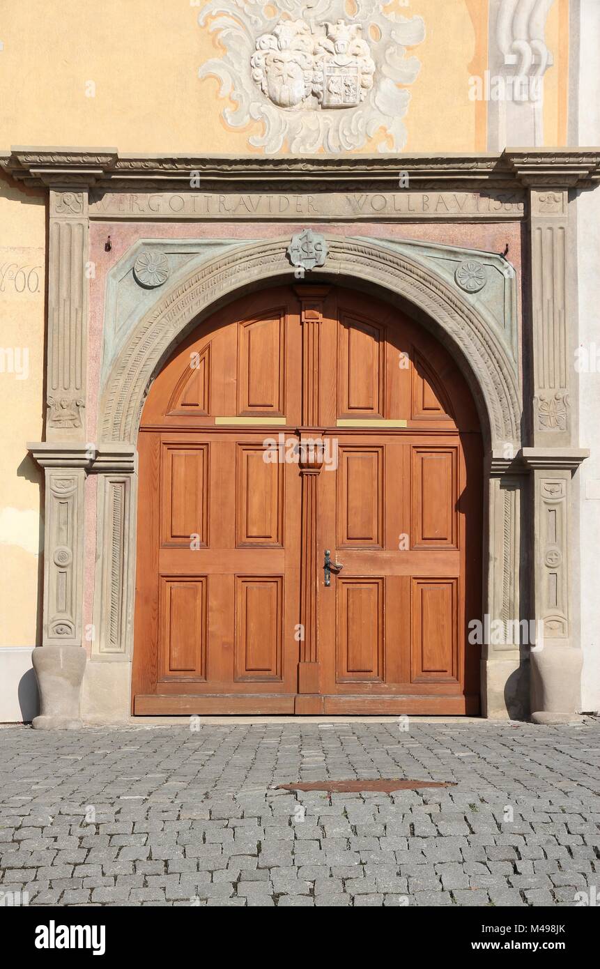 Bardejov in Slovakia. Old town is a UNESCO World Heritage Site Stock ...