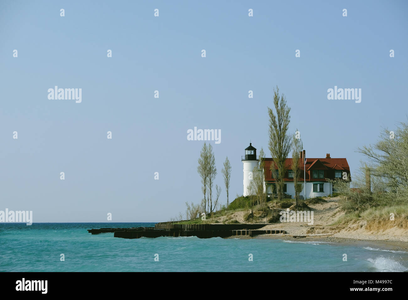 Point Betsie Lighthouse, built in 1858 Stock Photo - Alamy