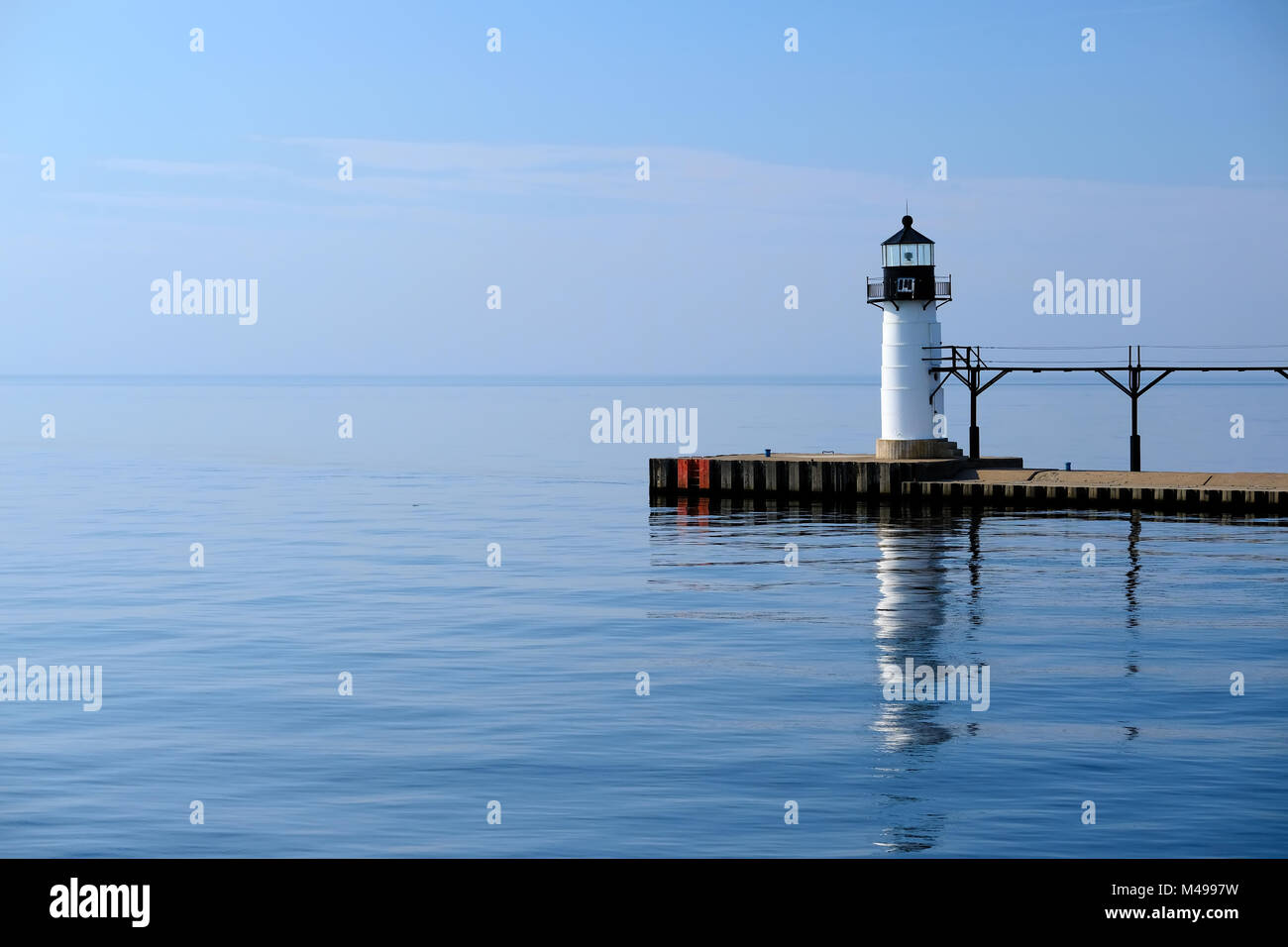 St joseph north pier outer light hi-res stock photography and images ...