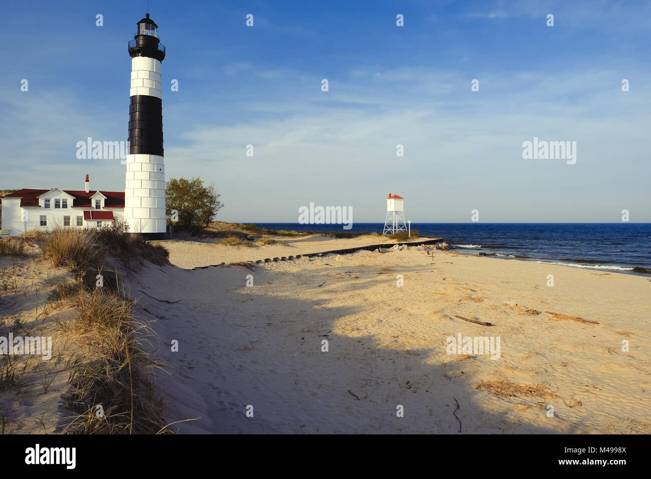 Big Sable Point Lighthouse in dunes, built in 1867 Stock Photo - Alamy