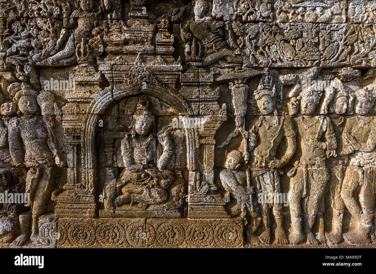 Bas relief at prambanan temple hi-res stock photography and images - Alamy