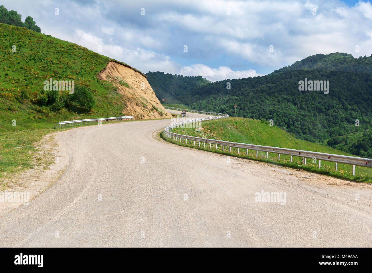 Curve mountain road Stock Photo - Alamy