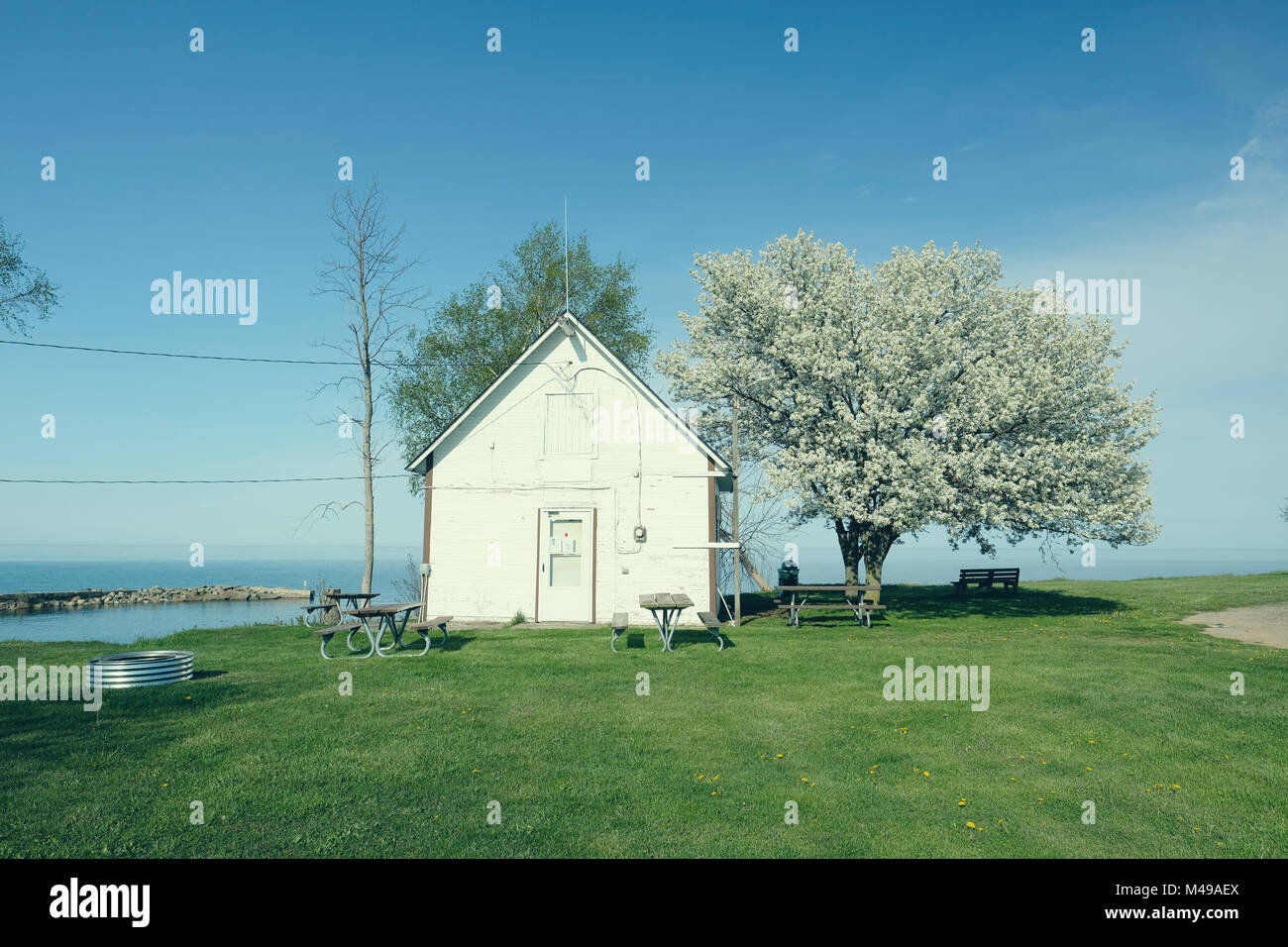 Shore of Lake Huron, Michigan, USA Stock Photo - Alamy