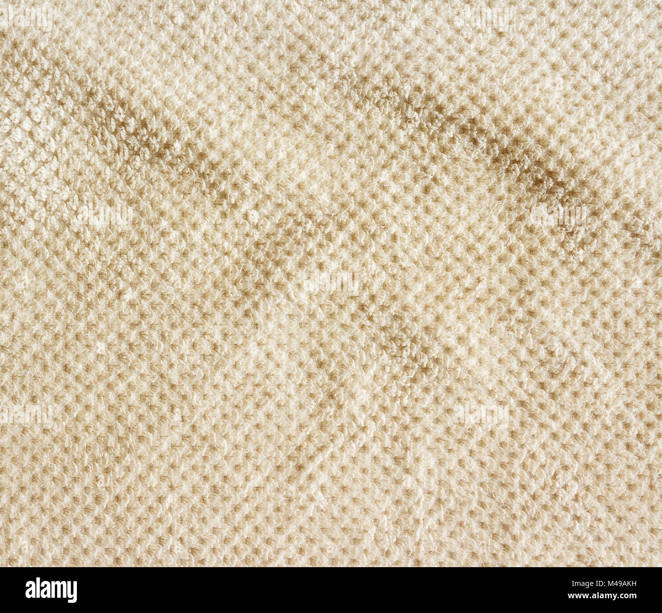 Beige carpet background, crumpled, close-up. Rug texture, doormat Stock ...