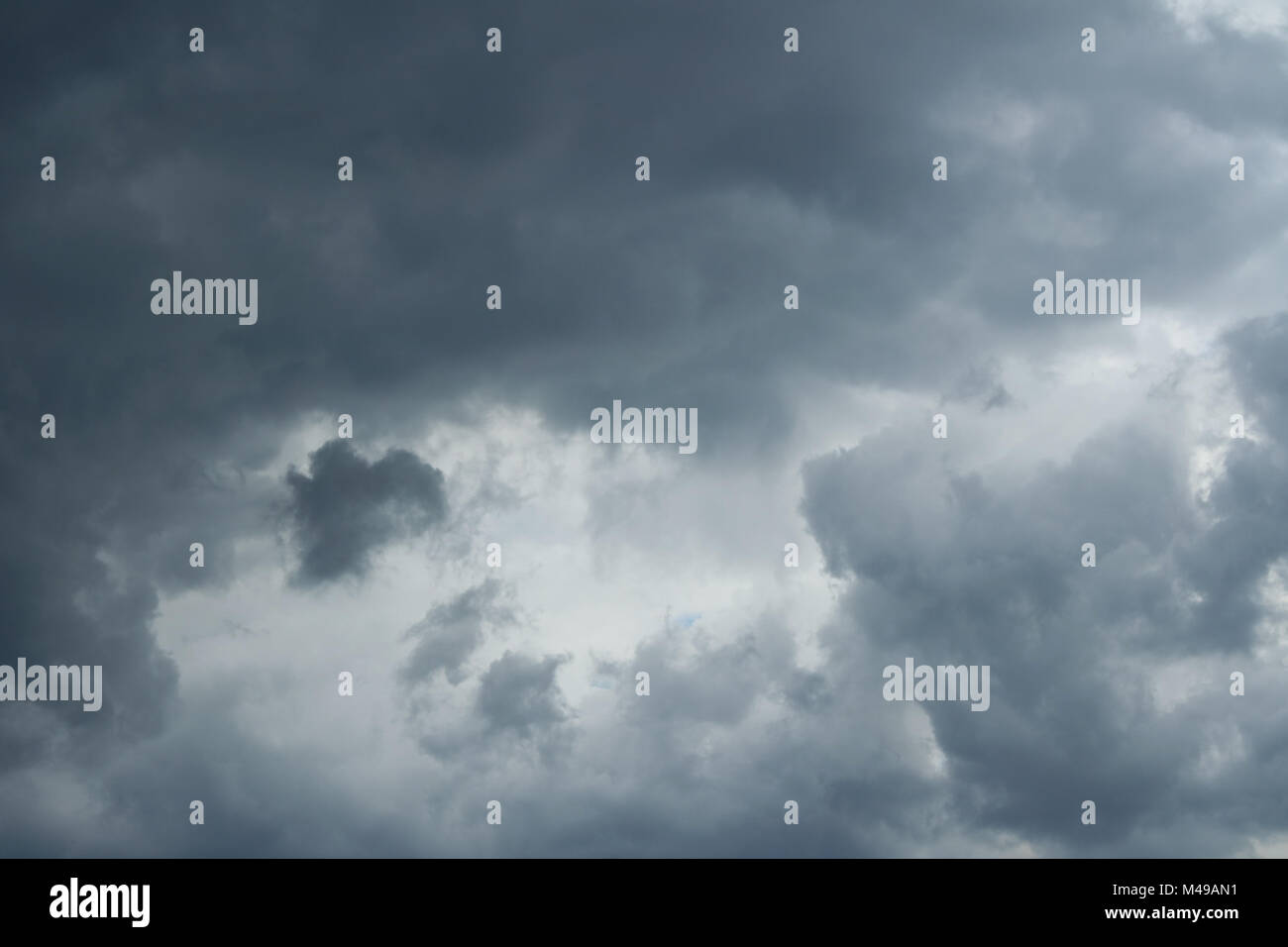 Thunderclouds over horizon, cloudscape, storm. Cloudy sky background ...