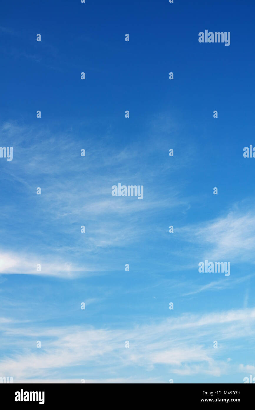 Blue sky and clouds. Beautiful cloudscape over horizon Stock Photo - Alamy