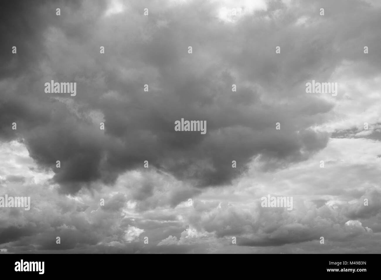 Storm sky, rain. Thunderclouds over horizon, dark, gray Stock Photo - Alamy