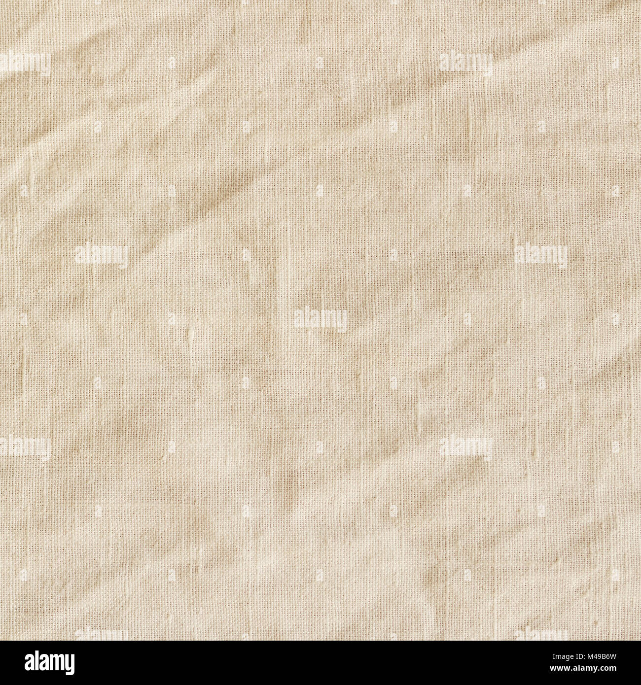 Old canvas, burlap, sackcloth. Vintage beige fabric texture, background ...