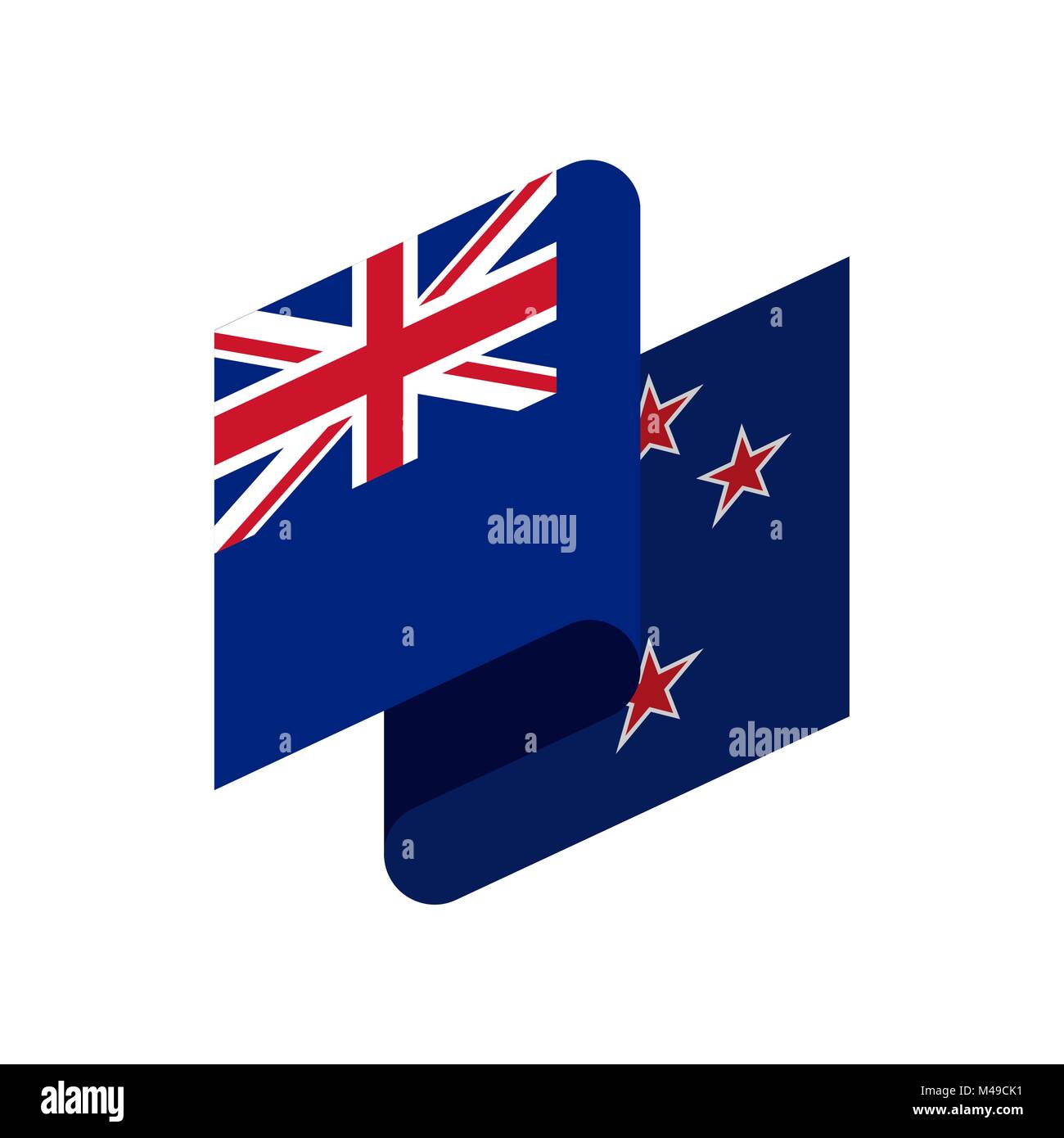 3d new zealand flag Stock Vector Images - Alamy