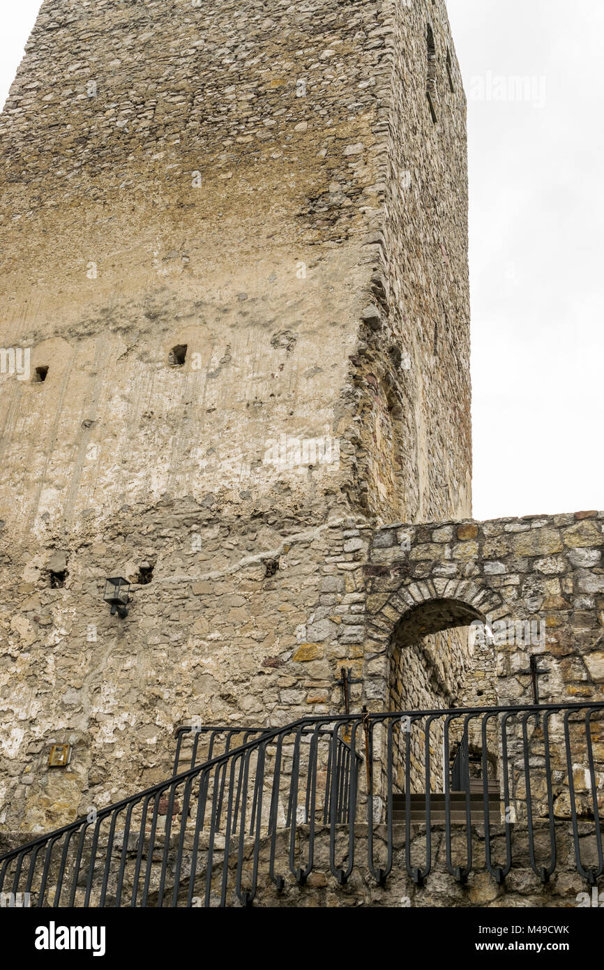 Tower of castle with staircase Stock Photo - Alamy