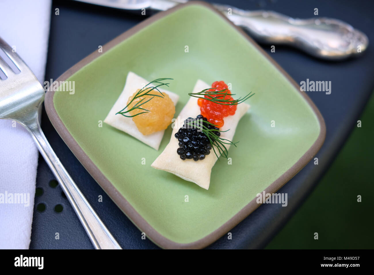 Caviar luxury appetizers Stock Photo - Alamy