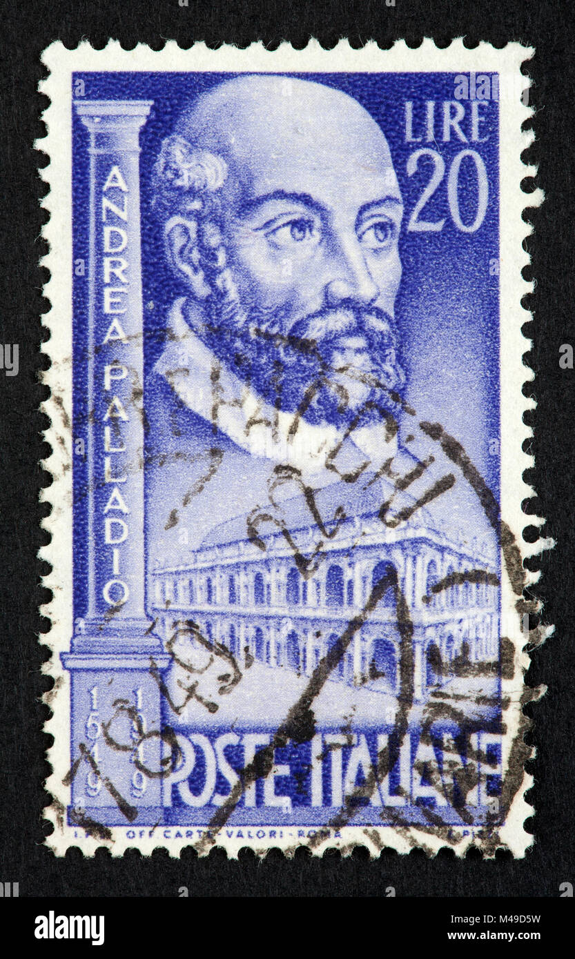 Italian postage stamp Stock Photo - Alamy