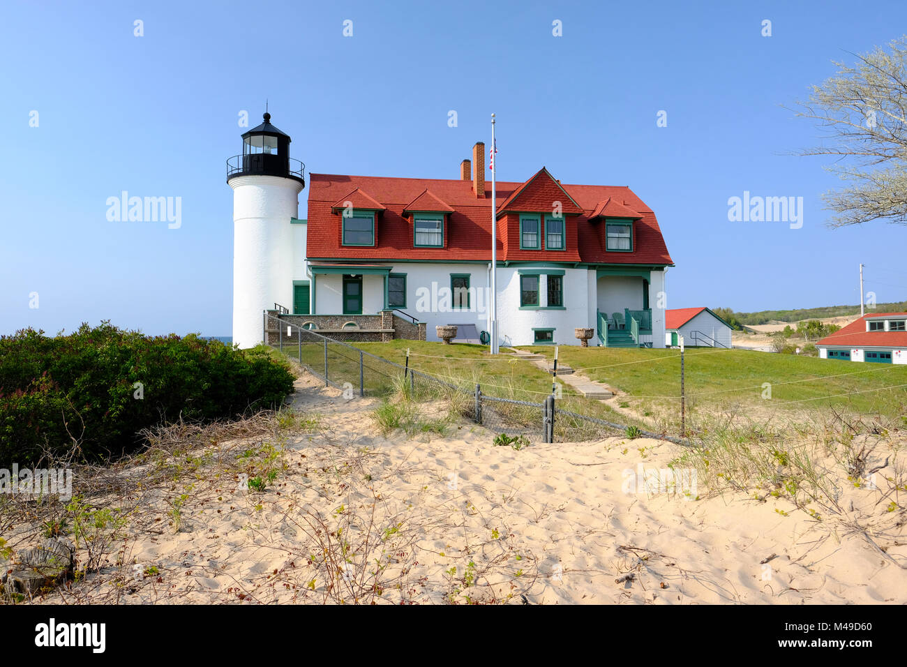 Point Betsie Lighthouse, built in 1858 Stock Photo - Alamy
