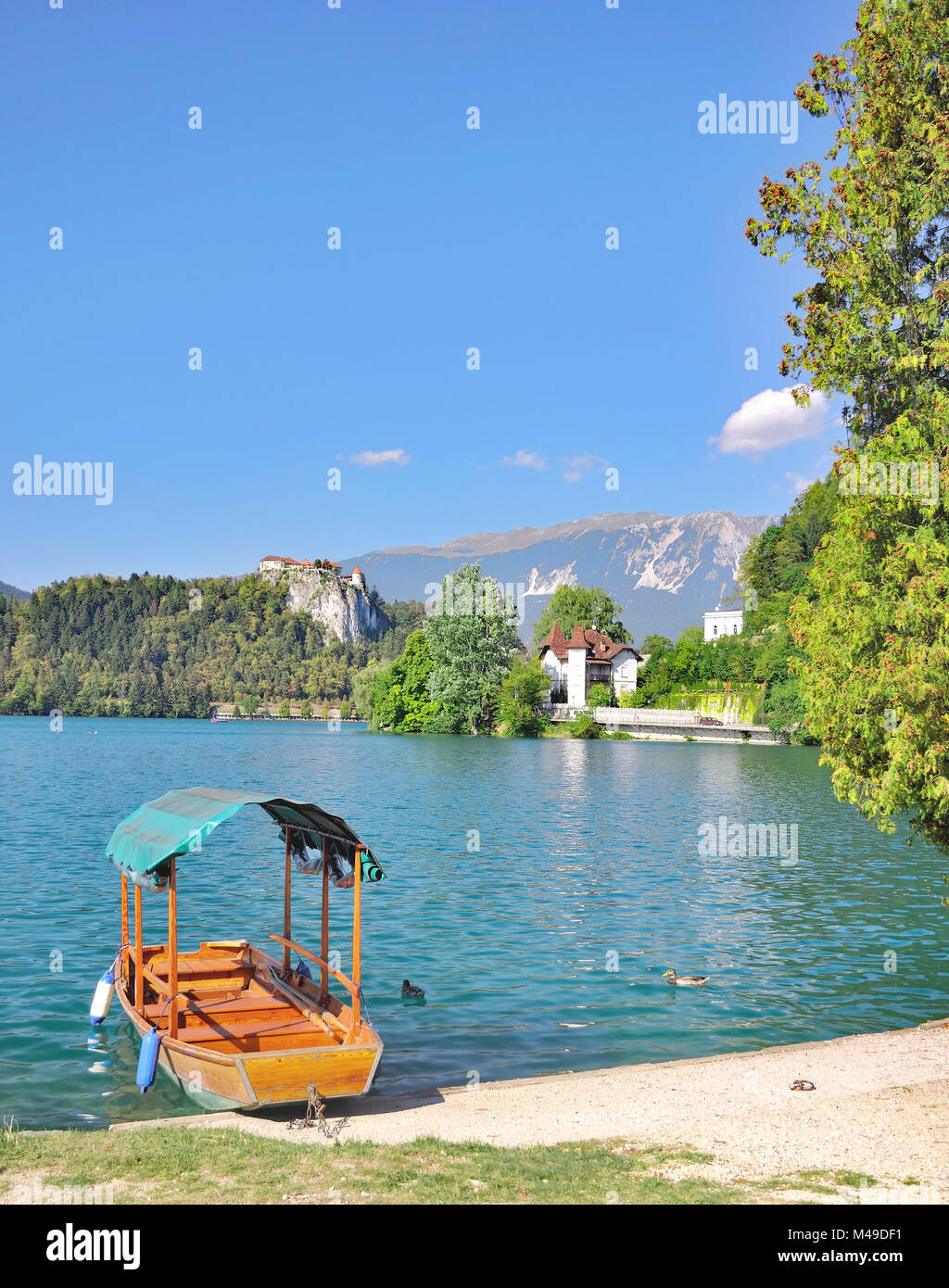 Traditional pletna boat hi-res stock photography and images - Alamy