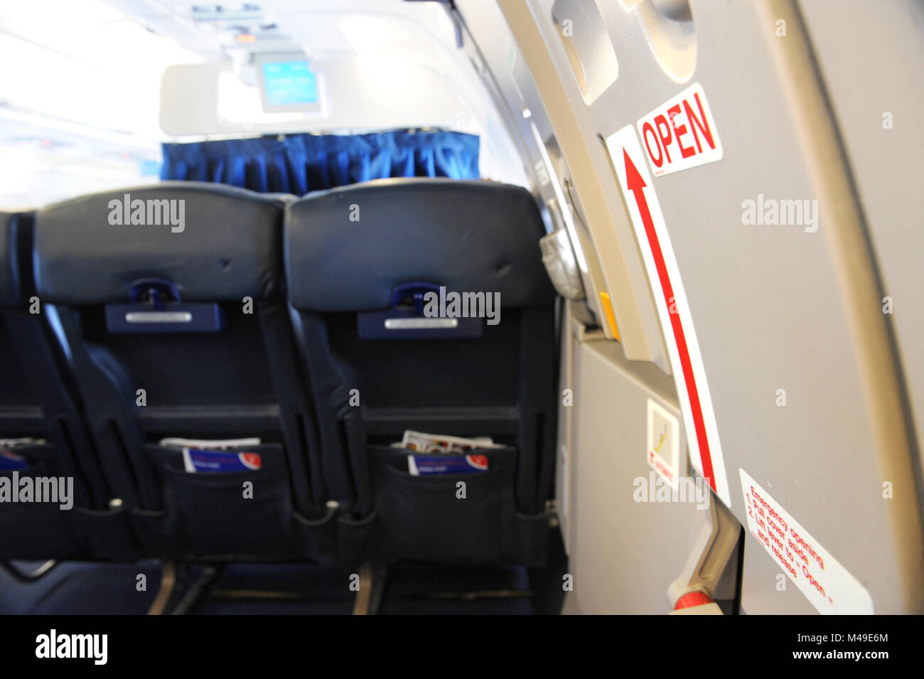 British airways airbus interior hi-res stock photography and images - Alamy
