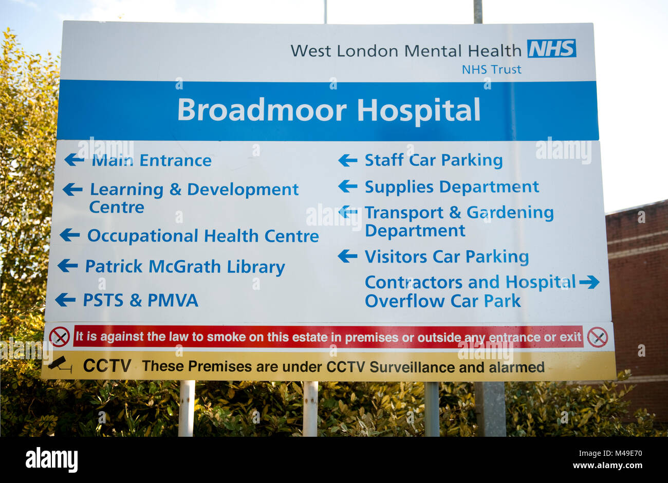 Broadmoor high security hospital in Crowrthorne, Berkshire. It was ...