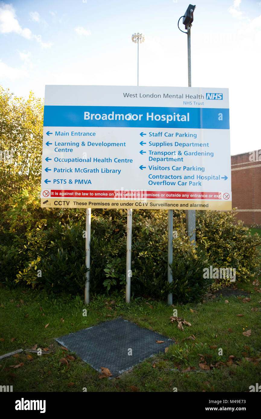 Broadmoor high security hospital in Crowrthorne, Berkshire. It was ...