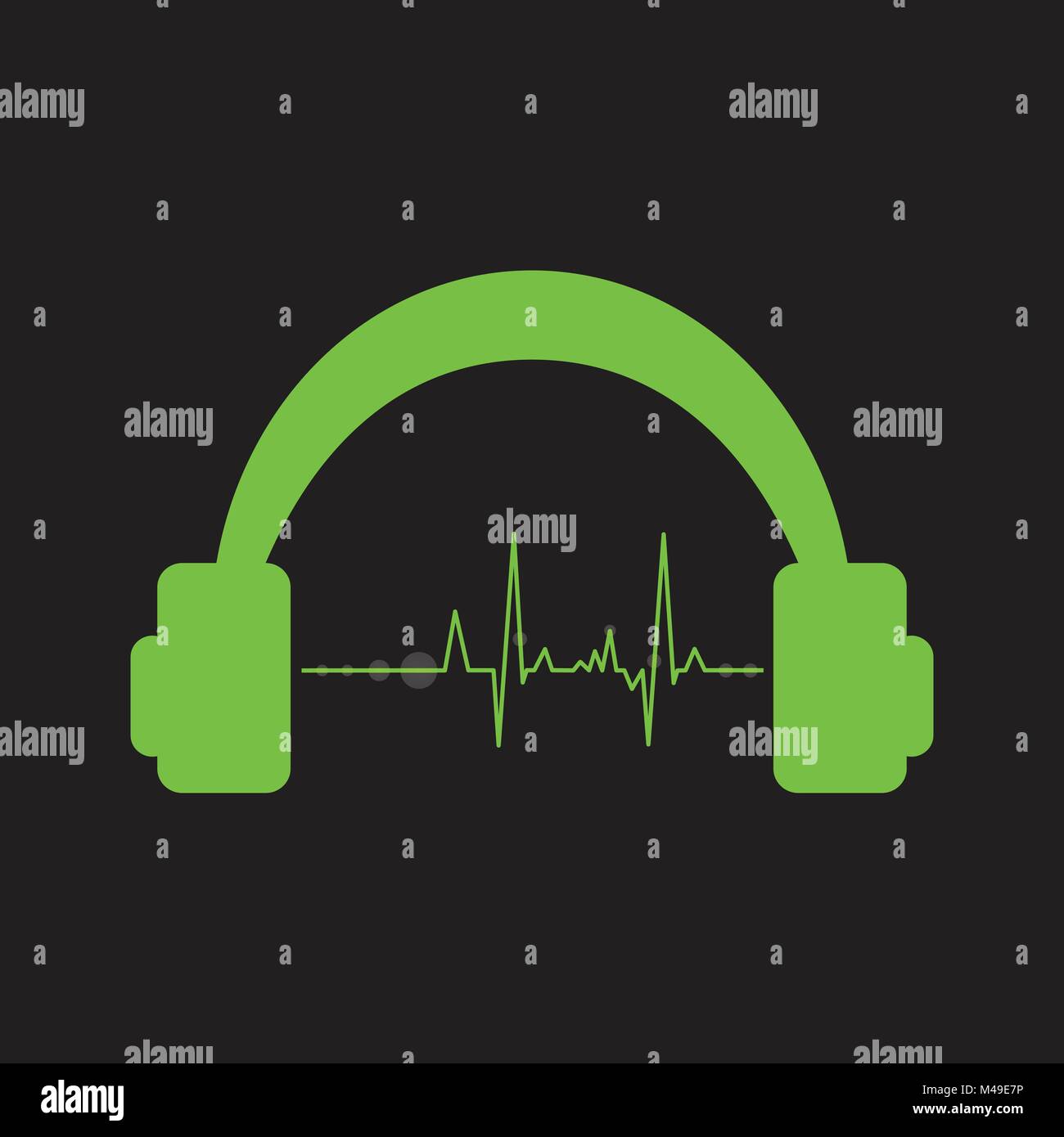Vector volume music control concept, digital energy sound music ...