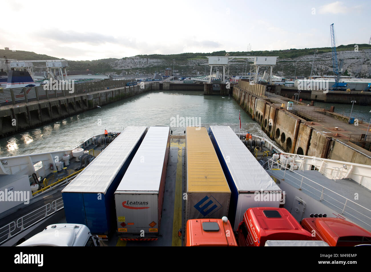 Norfolkline ferry approaching Dover Port Stock Photo - Alamy
