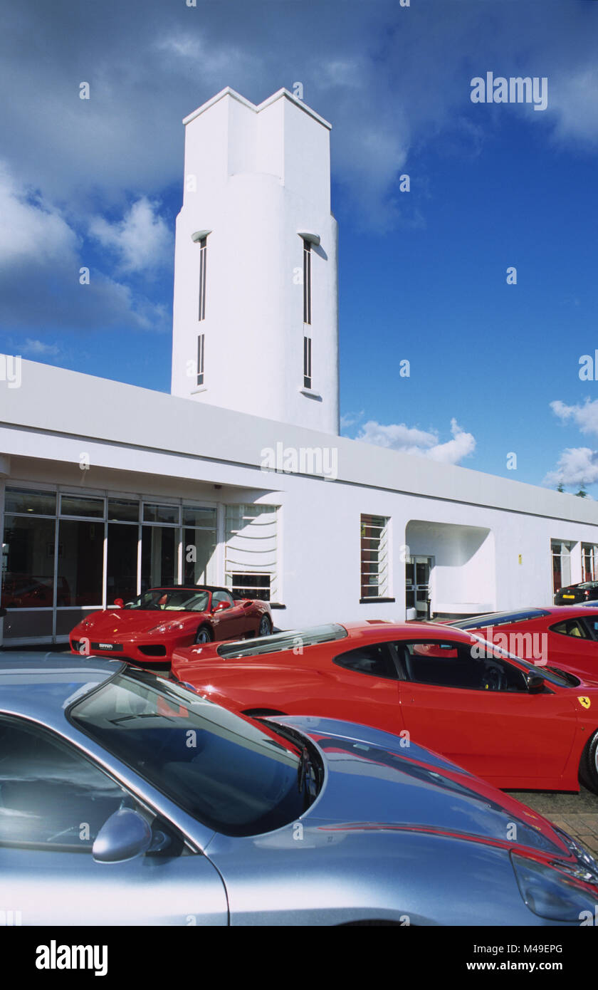 Maranello Ferrari showroom in Egham Surrey October 2007 It is a 1930s ...