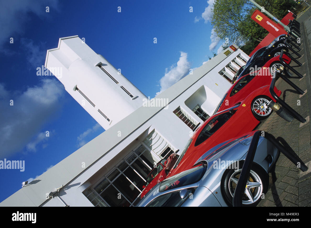 Maranello Ferrari showroom in Egham Surrey October 2007 The building is ...