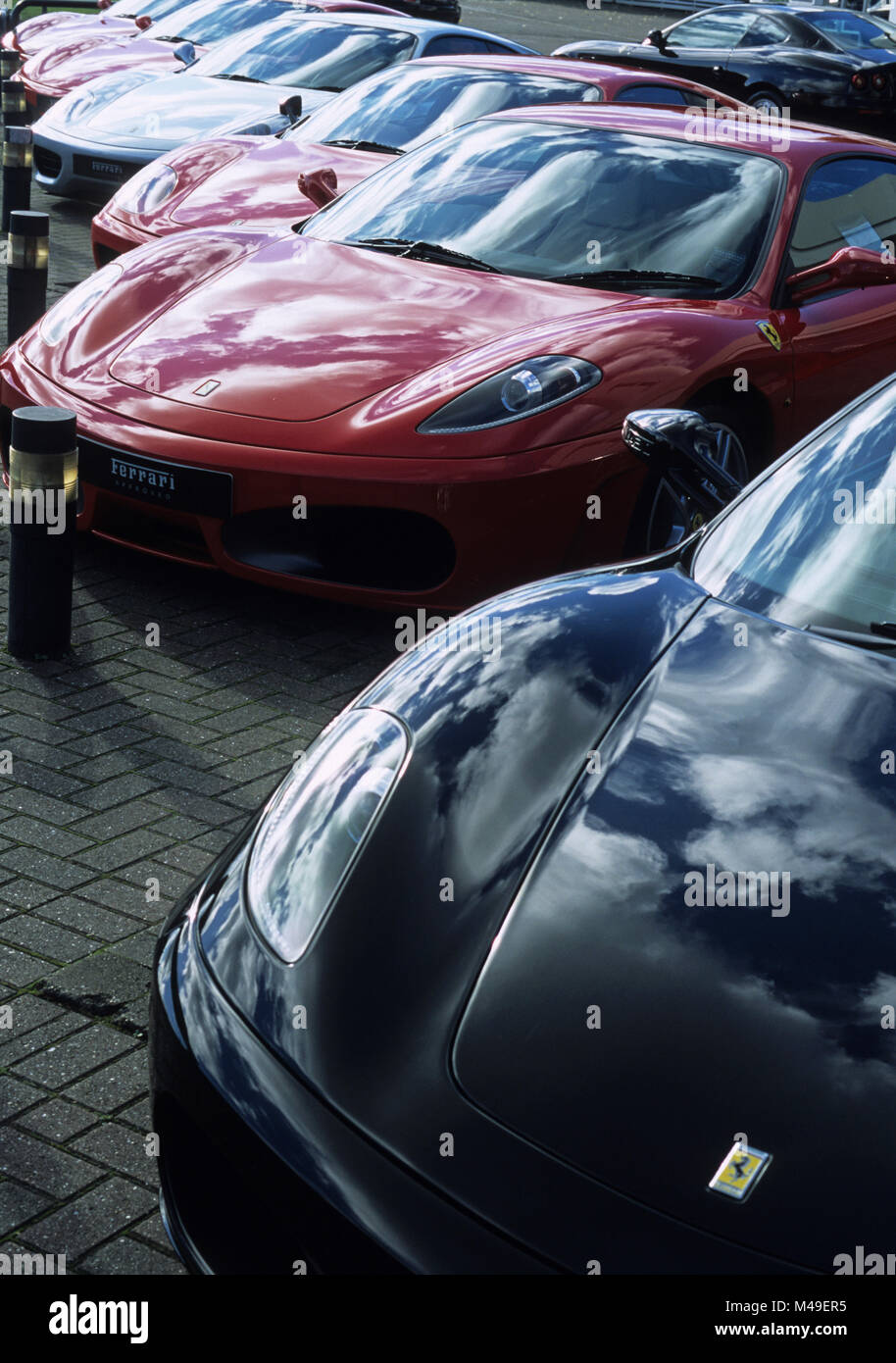 Maranello Ferrari showroom in Egham Surrey October 2007 Stock Photo - Alamy
