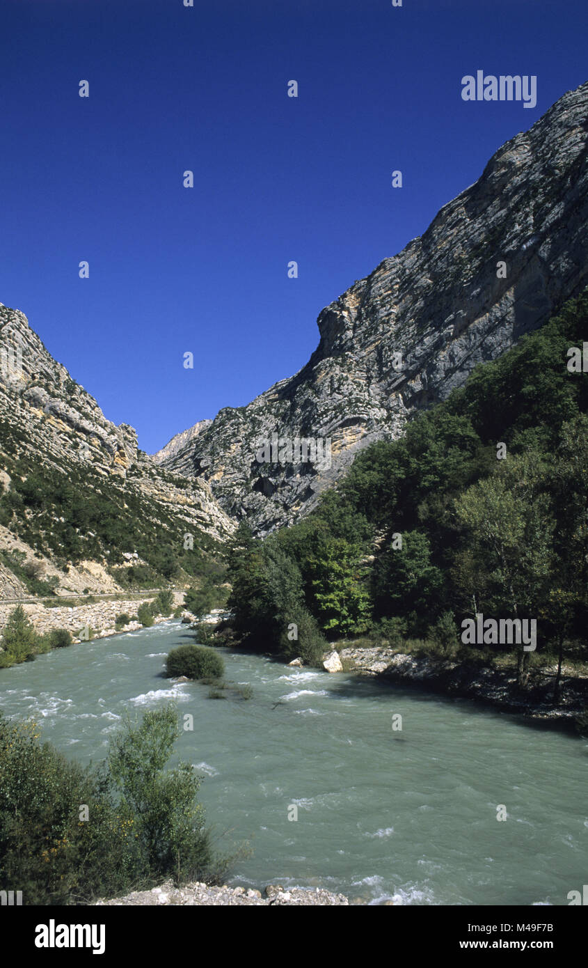 Gorge du Verdon Canyon valley in Provence France Stock Photo - Alamy