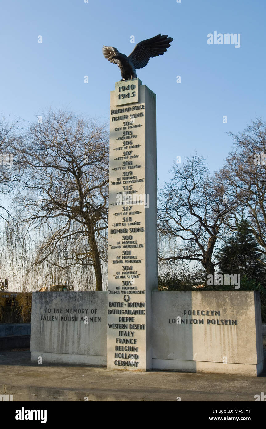Polish War Memorial at Northolt in Middlesex, London, England 2007. In ...