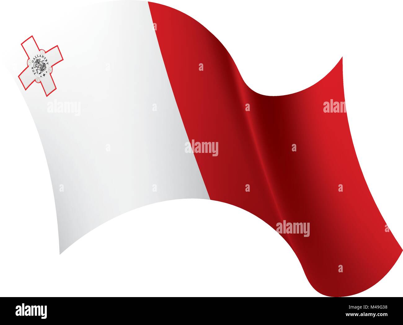 Official flag of malta Cut Out Stock Images & Pictures - Alamy