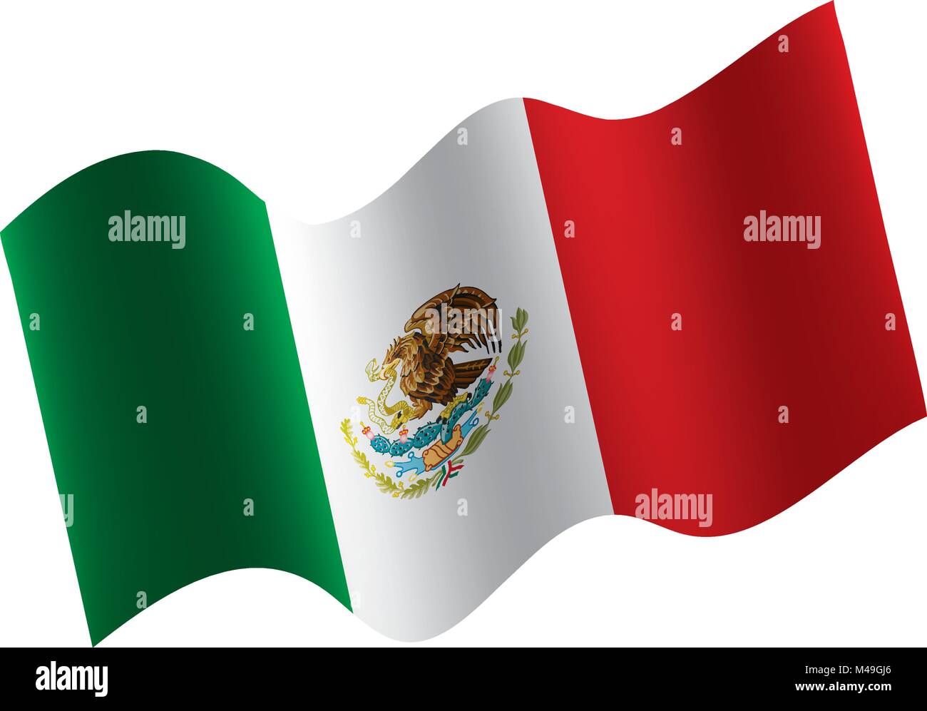 Mexican flag, vector illustration Stock Vector Image & Art - Alamy