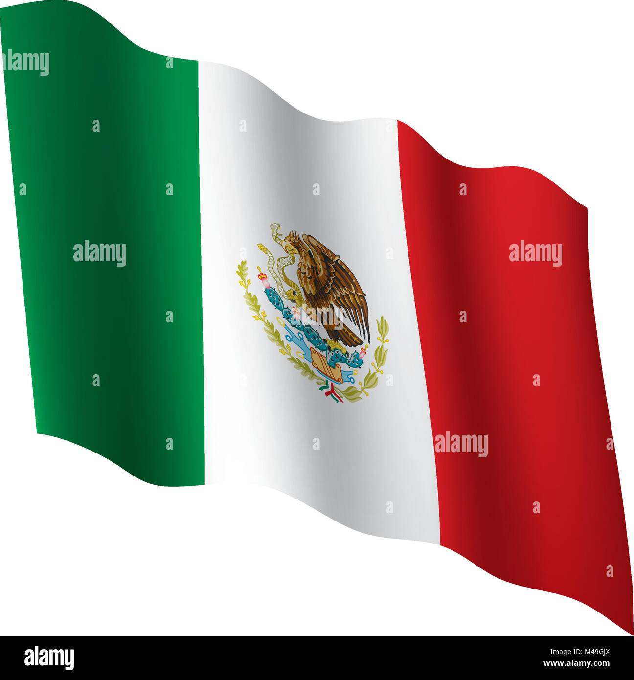 Mexican flag, vector illustration Stock Vector Image & Art - Alamy