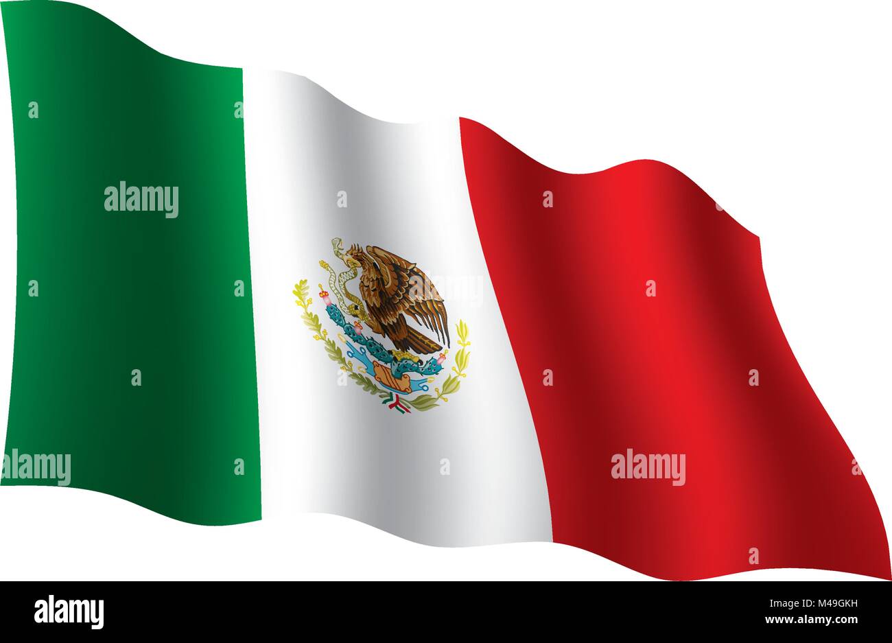 Mexican flag, vector illustration Stock Vector Image & Art - Alamy