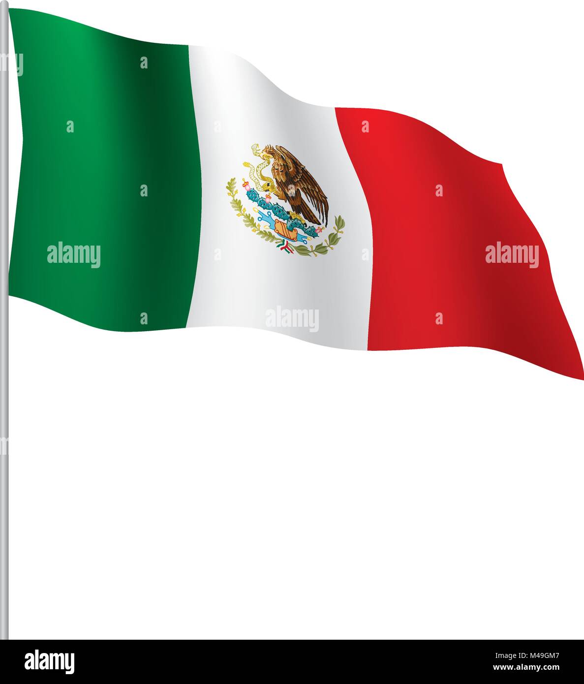 Mexican flag, vector illustration Stock Vector Image & Art - Alamy
