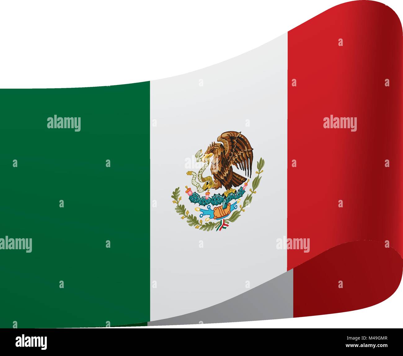 Mexican flag, vector illustration Stock Vector Image & Art - Alamy