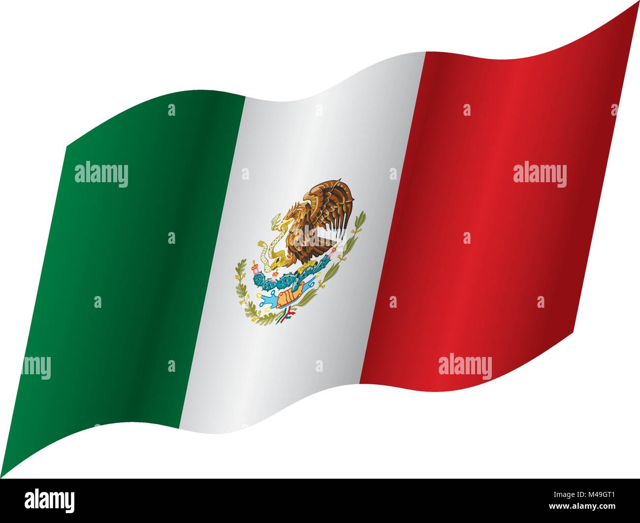 Mexican flag, vector illustration Stock Vector Image & Art - Alamy